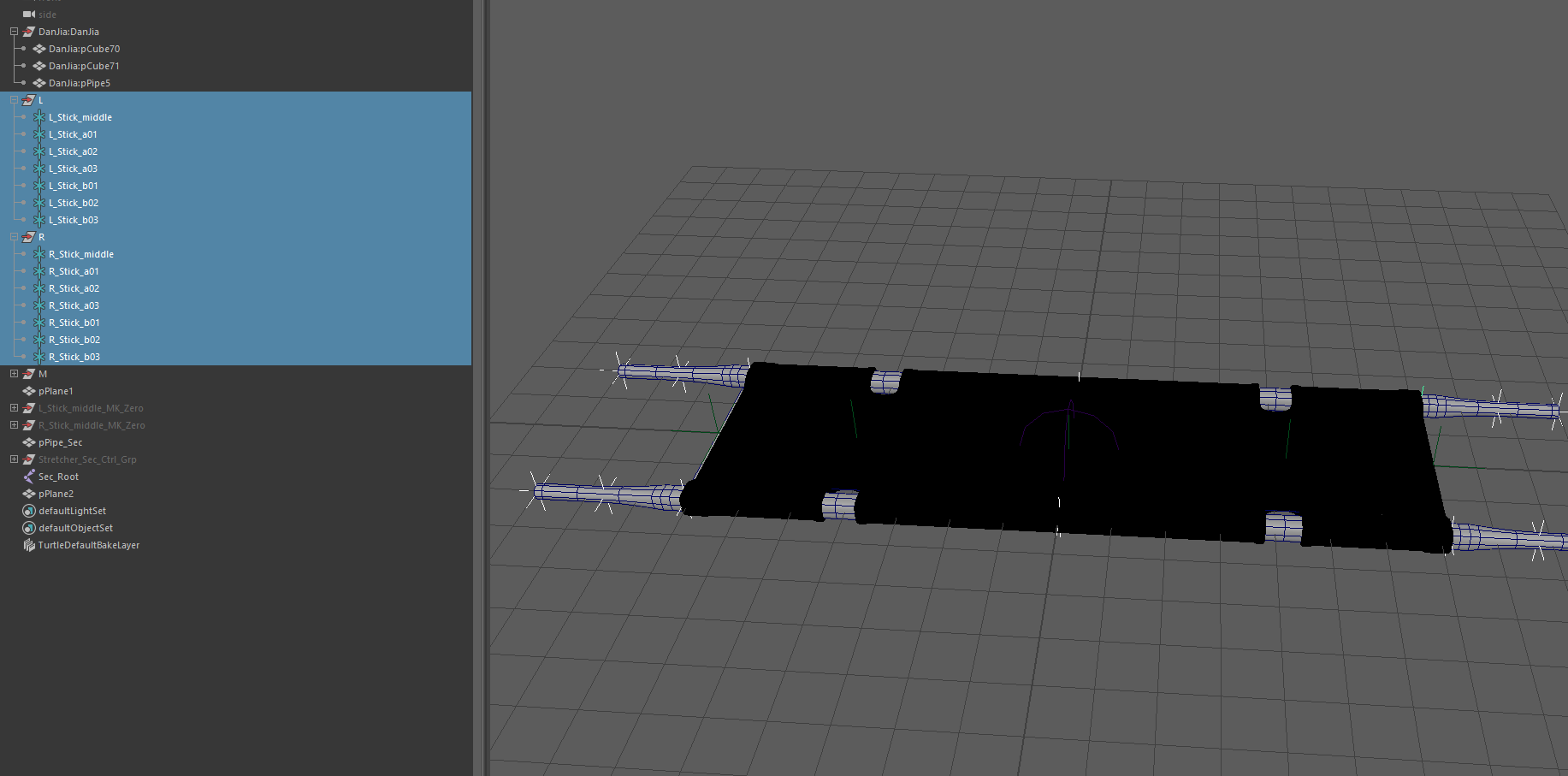 Stage12: Rig Learning (7) — Stretcher | Crystal MA 3d Computer Animation